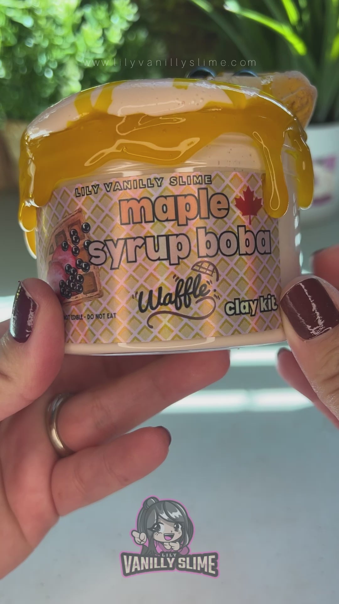 Maple Syrup Boba Waffle Clay Kit | Lily Vanilly Slime