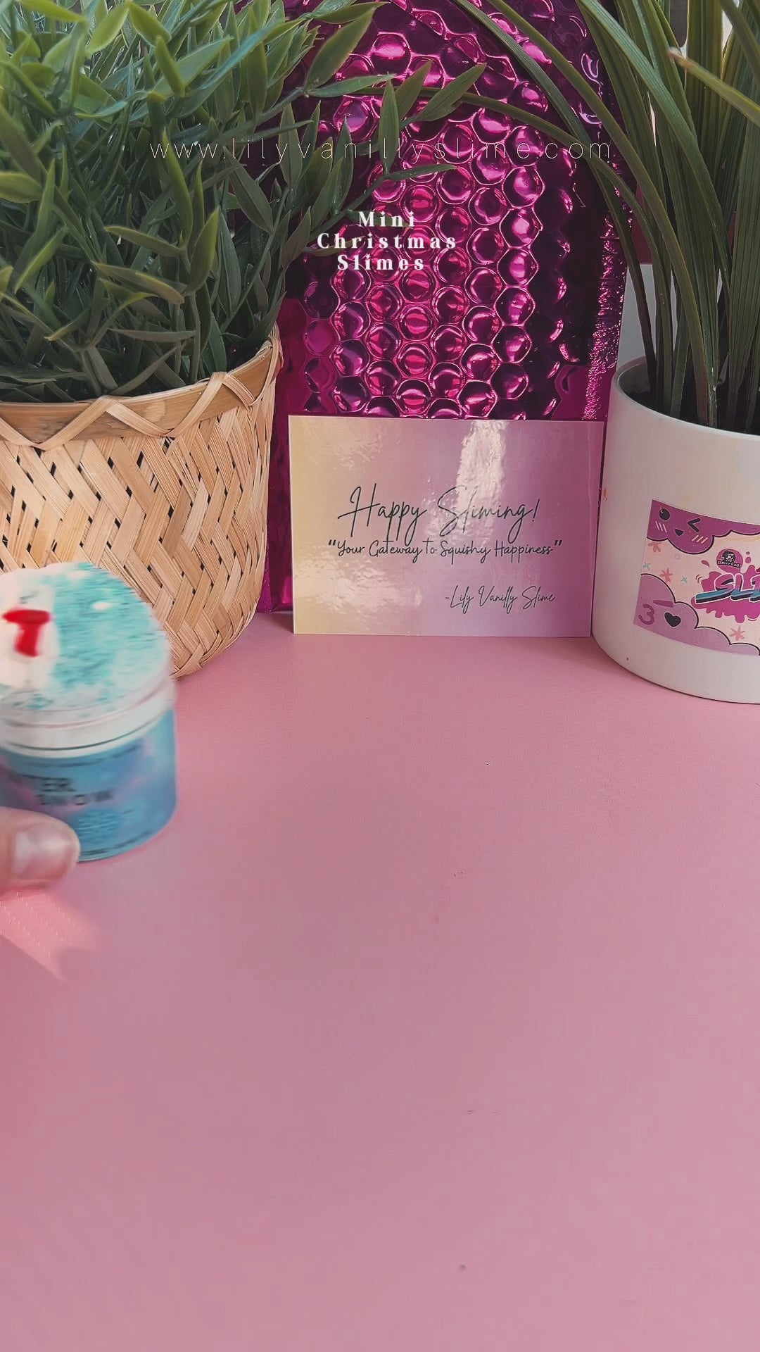 4 Pack Mini Christmas Slime Bundle | Lily Vanilly Slime